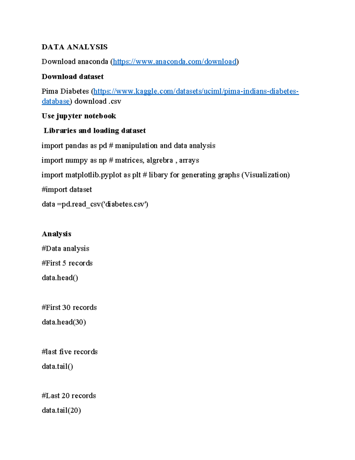 DATA Analysis - IIT TALKS MORE ABOUT DATA ANALYIS - DATA ANALYSIS ...
