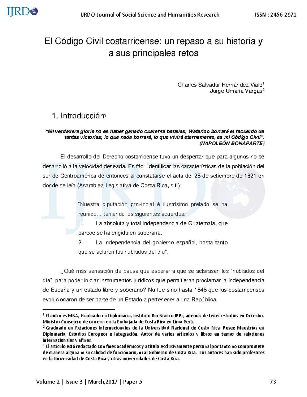 El Código Civil costarricense - Introducción 3