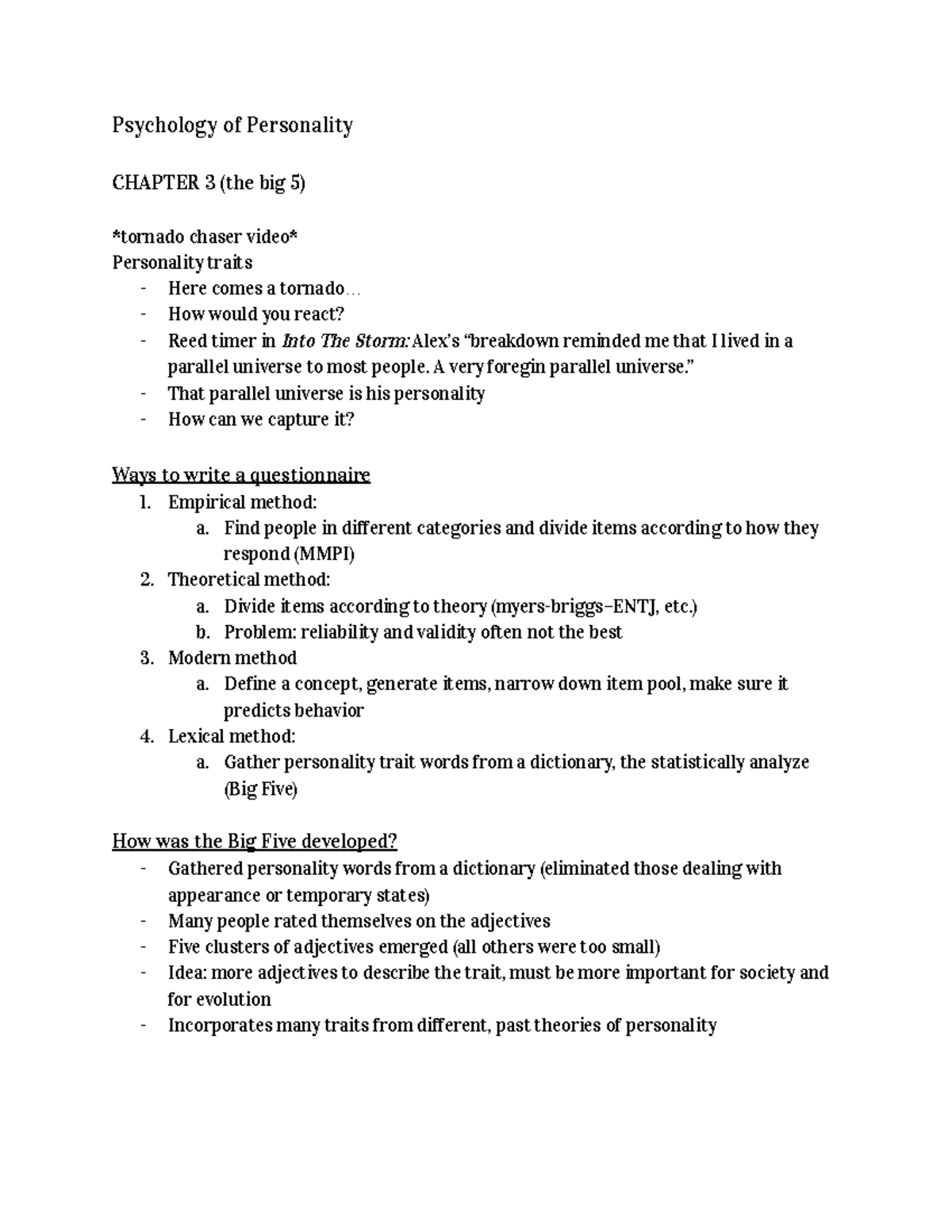 PSY351 Chapter 3 - PSY 351 - SDSU - StuDocu
