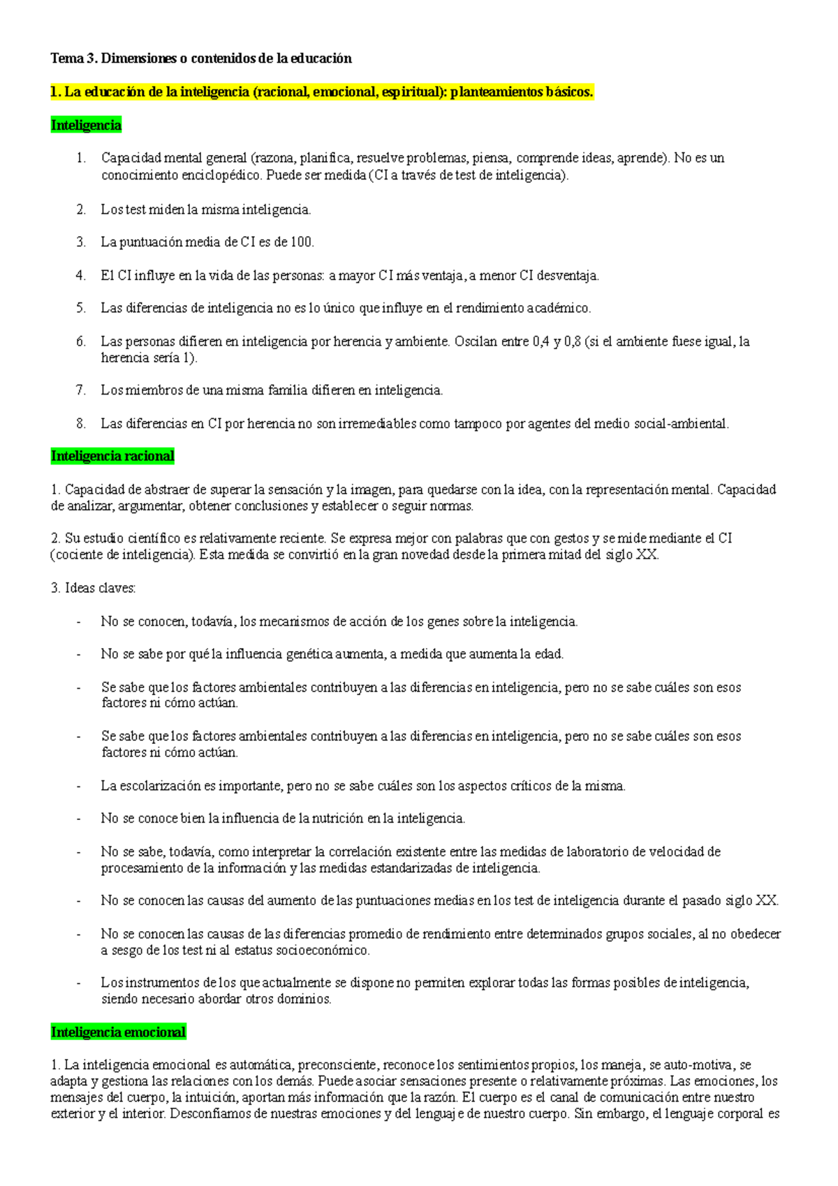 Tema 3 -booooooooooooooooo - Tema 3. Dimensiones o contenidos de la ...