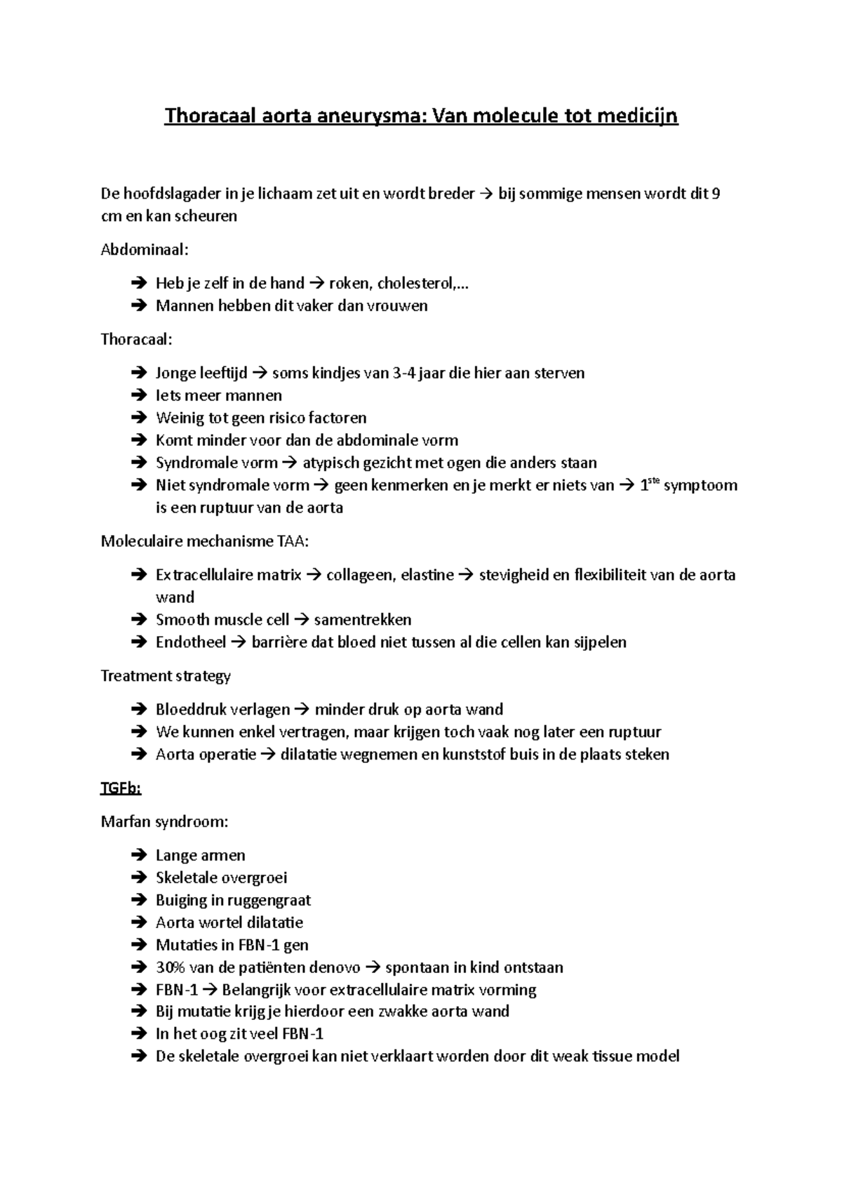 Thoracaal aorta aneurysma - .. Mannen hebben dit vaker dan vrouwen ...