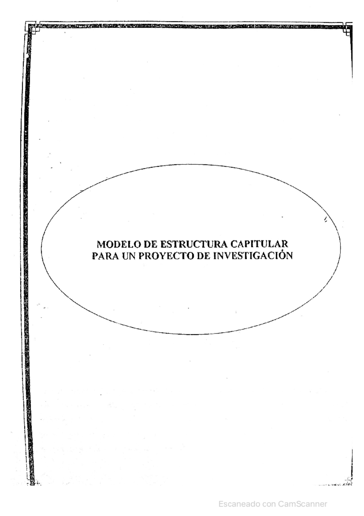 Estructura Capitular - Metodología de la Investigación - Studocu