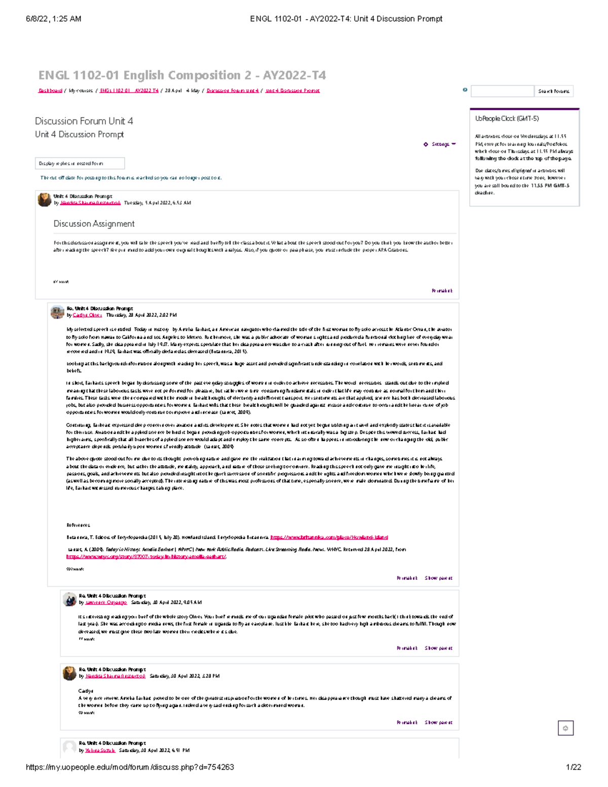 ENGL 1102-01 - AY2022-T4 Unit 4 Discussion Prompt - ENGL 1102-01 ...