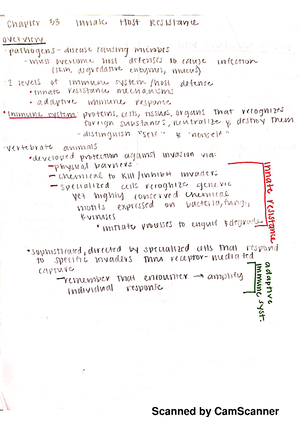 Immunity - Dr. Adam Aurther Leff, exam 3 notes - Immunity Immune ...