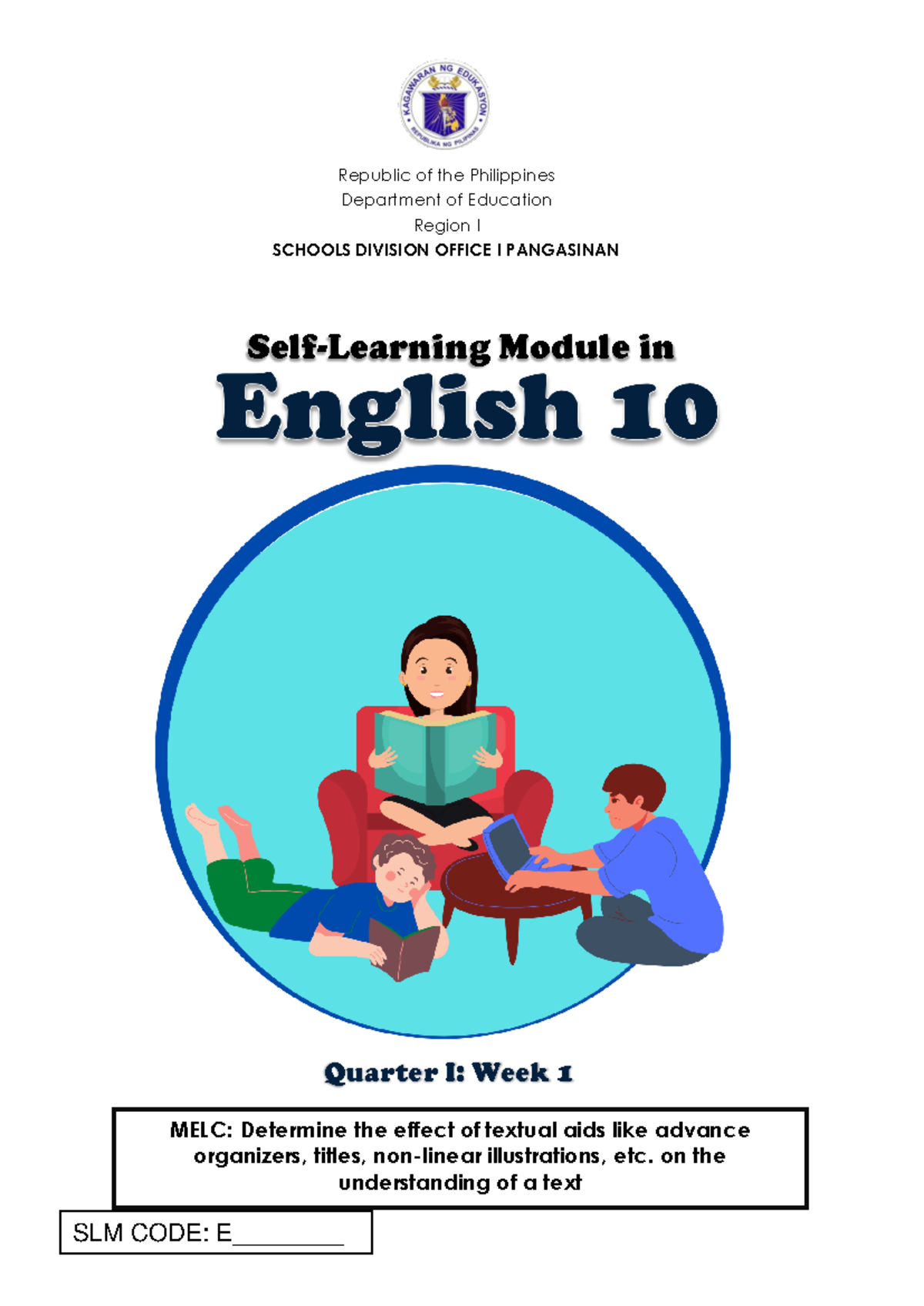 English 10 Q1 WEEK 1 - Yes - Republic of the Philippines Department of ...