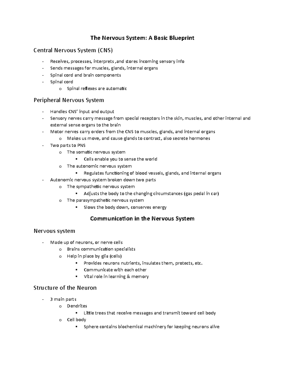 PSYC - Chapter 4 (The Brain, Source of Mind and Self) - The Nervous ...