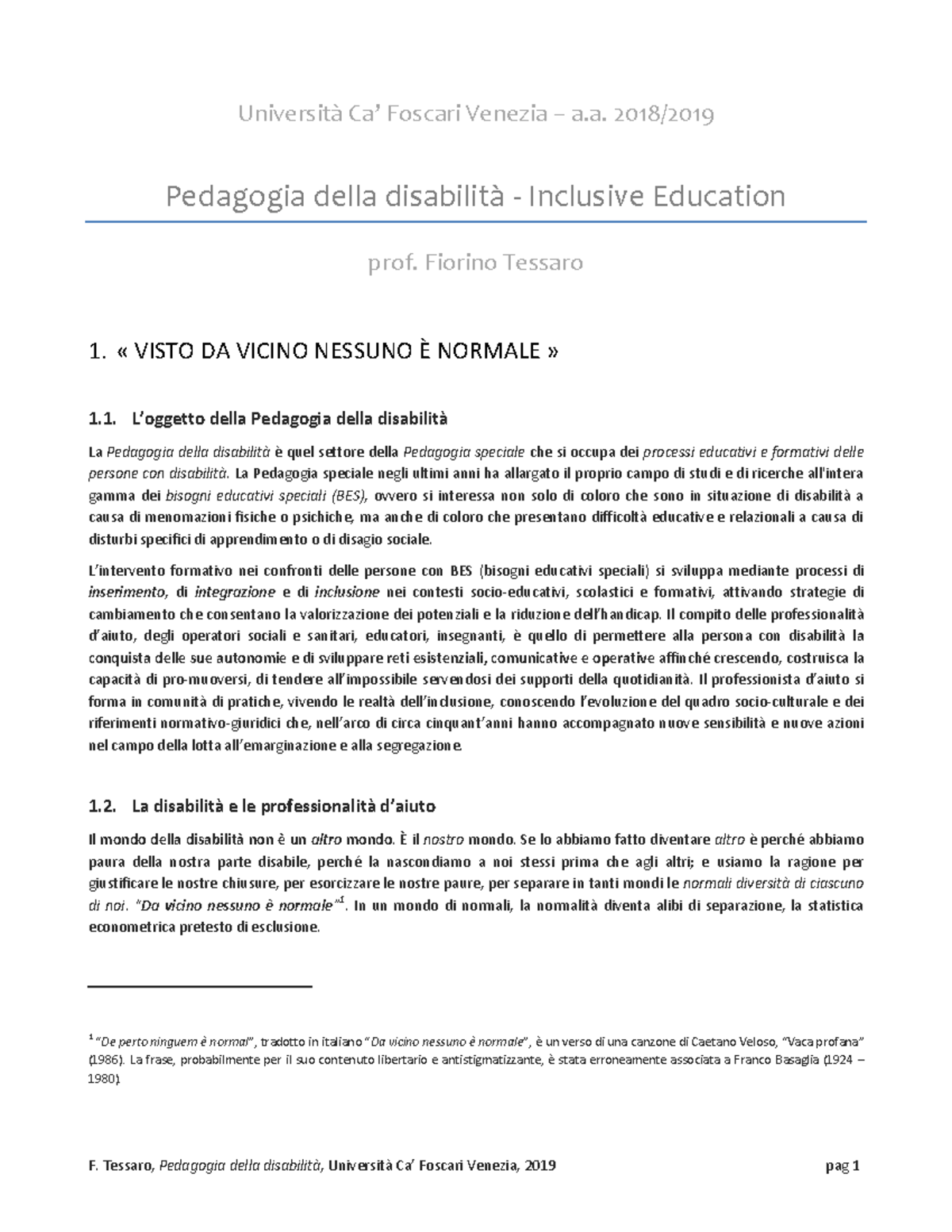 Dispensa lezione 1-4 - dispense con sppiegazioni - Warning: TT: undefined function: 32 Warning ...