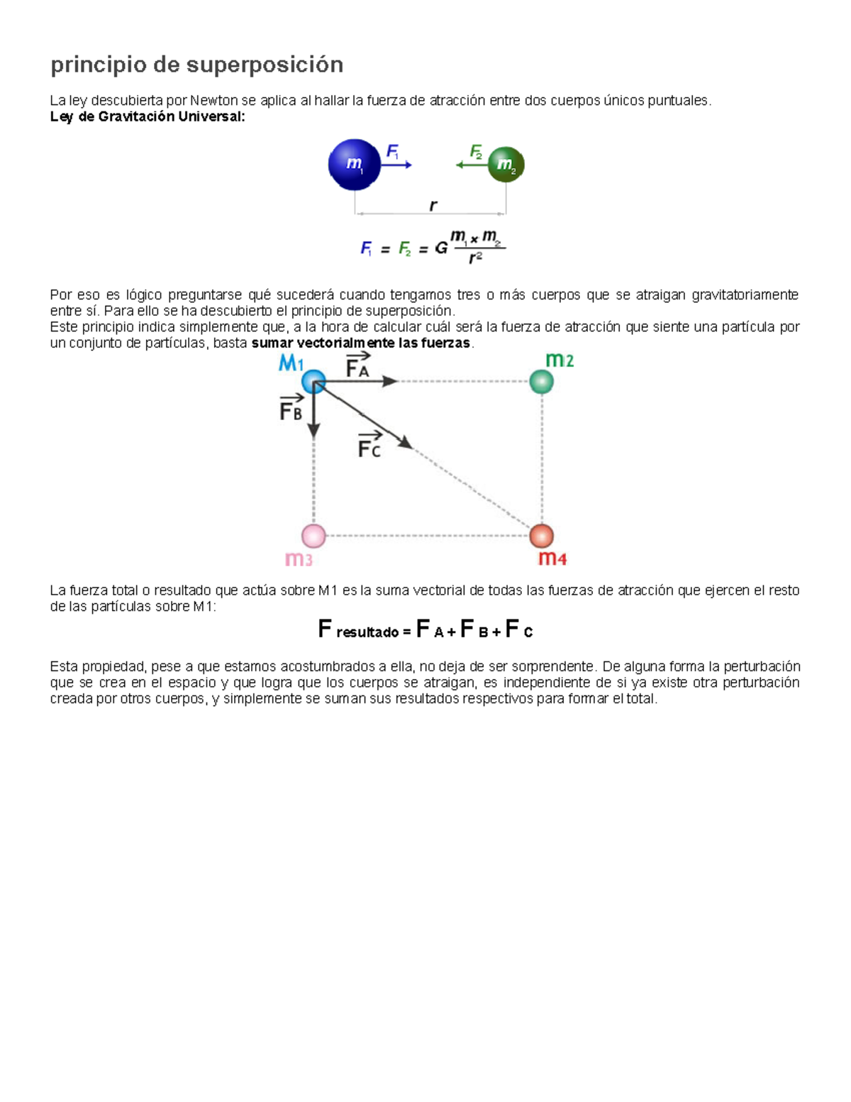 Principio de superposición - principio de superposición La ley ...