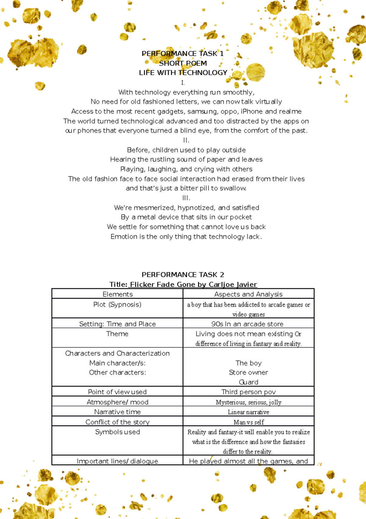 Inbound 731304494235273427 - PERFORMANCE TASK 1 SHORT POEM LIFE WITH ...