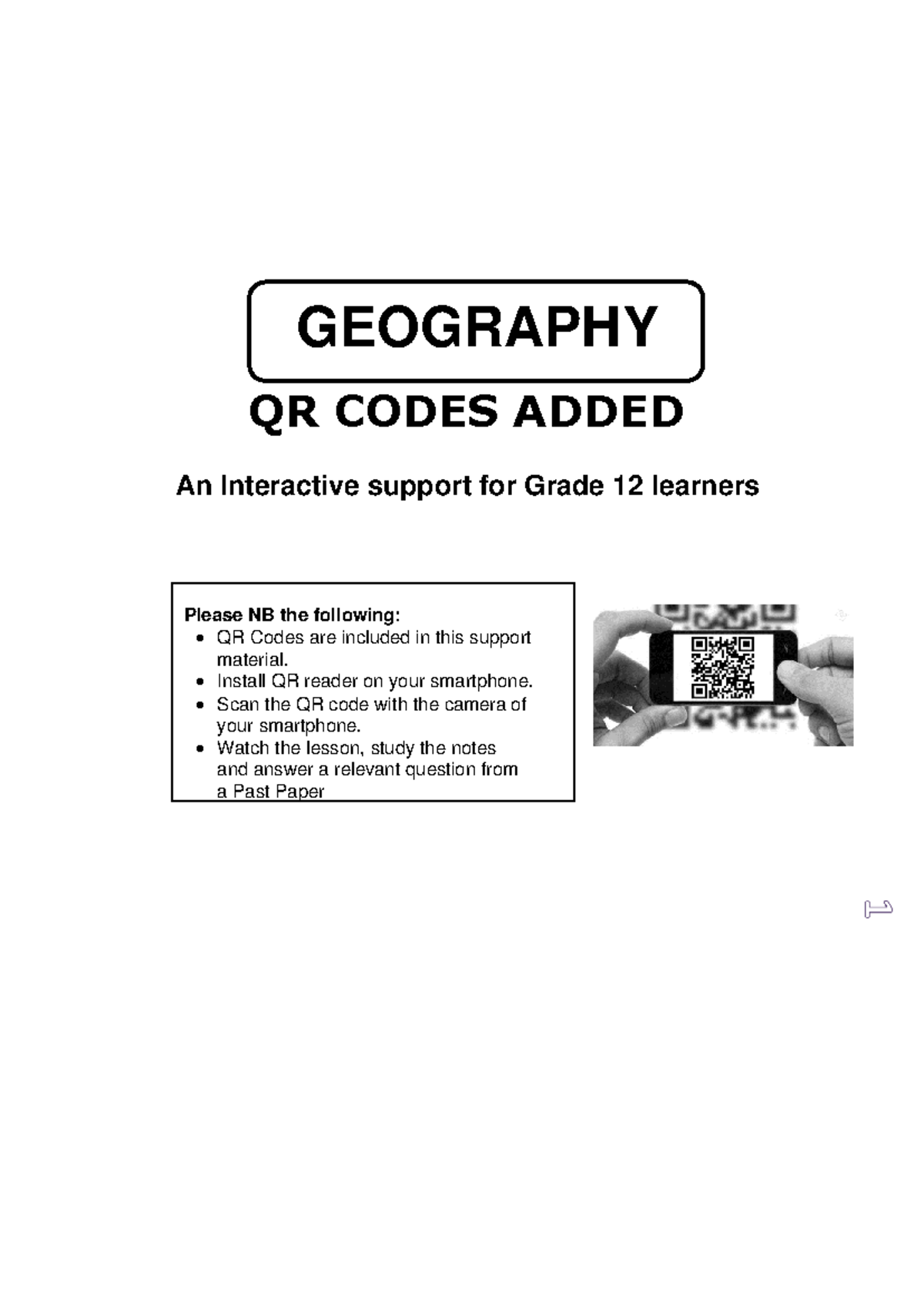 Geography Notes WITH QR Codes - QR CODES ADDED An Interactive support ...