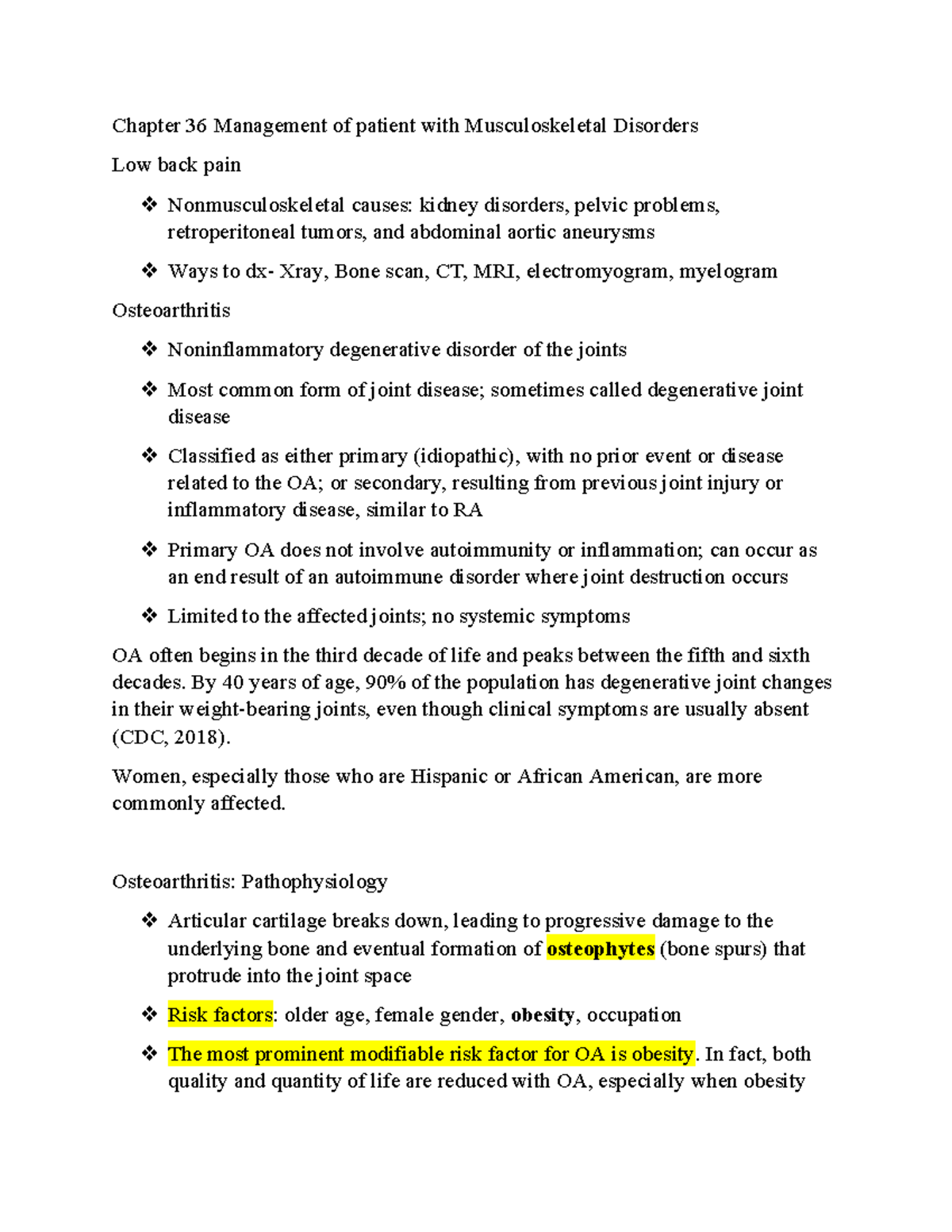 Exam 3 Med Surge 2 - Exam 3 notes - Chapter 36 Management of patient ...