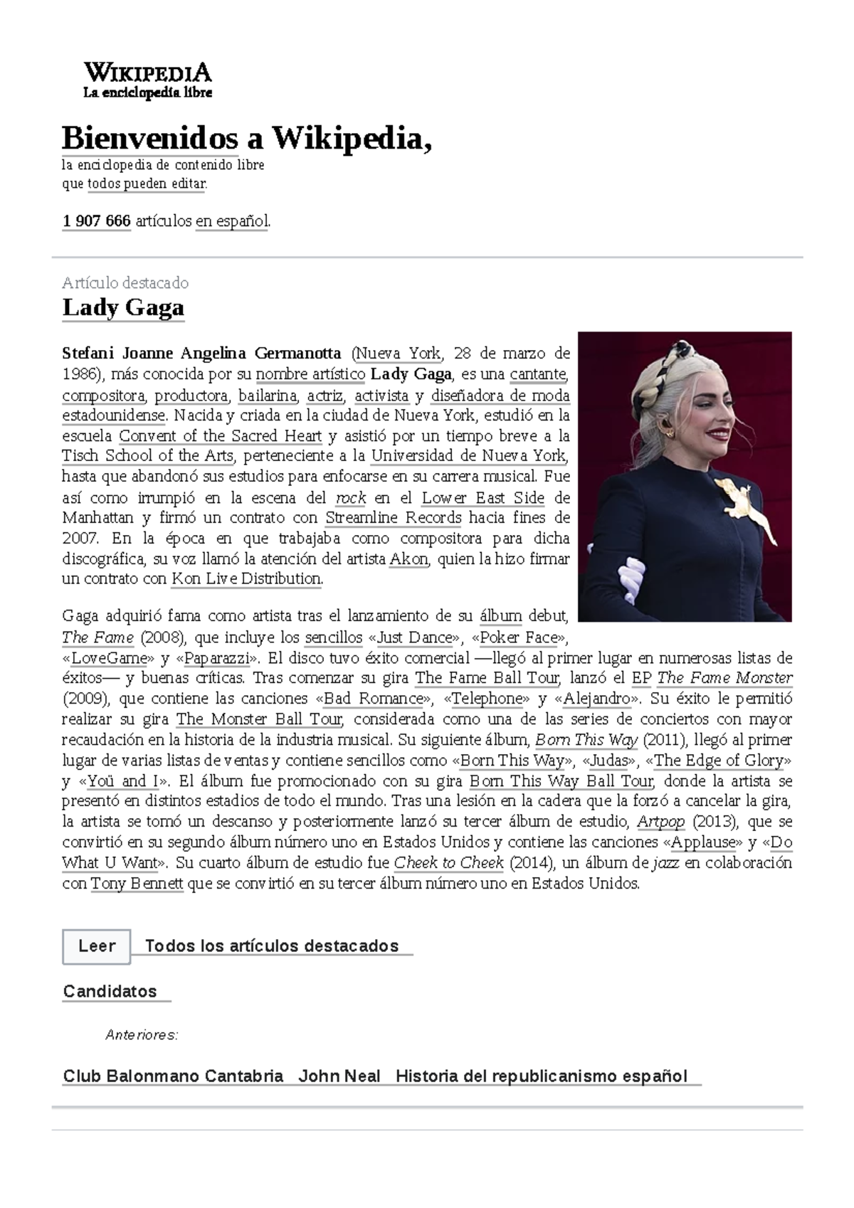Wikipedia Portada - es una plataforma encantadora - Bienvenidos a ...