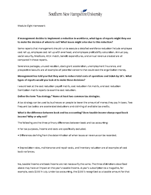 ACC 345 Business Valuation Report Module seven - Summary Business ...