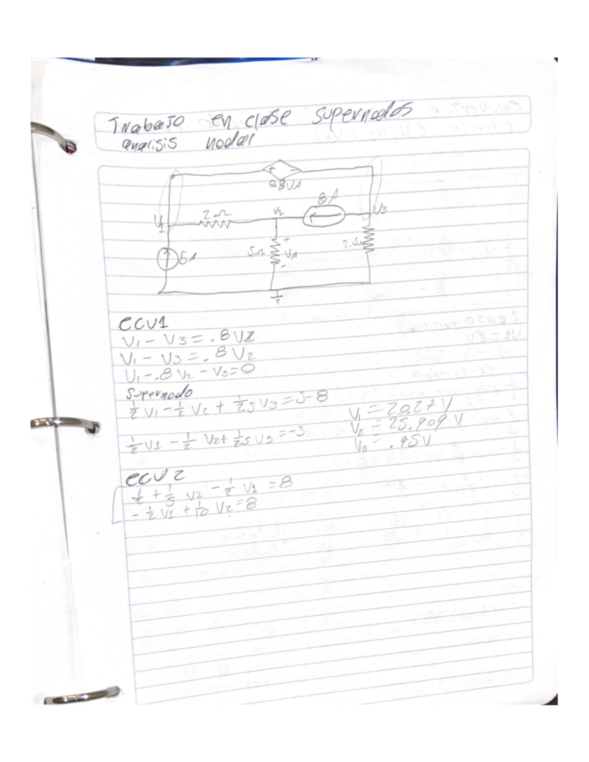 Supernodos Analisis Nodal TEC - Circuitos Eléctricos c/Lab - Studocu