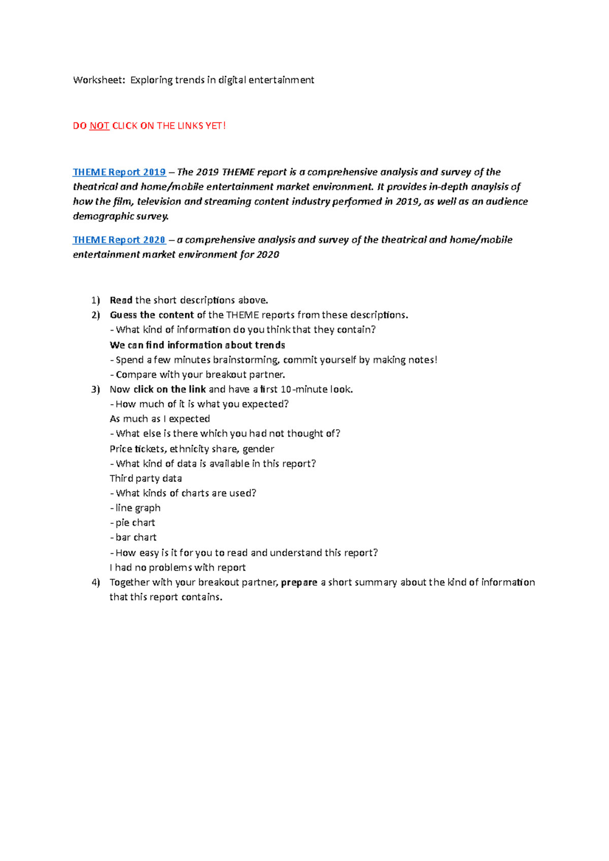 Worksheet 2 - Exploring Trends in Digital Entertainment - Worksheet ...