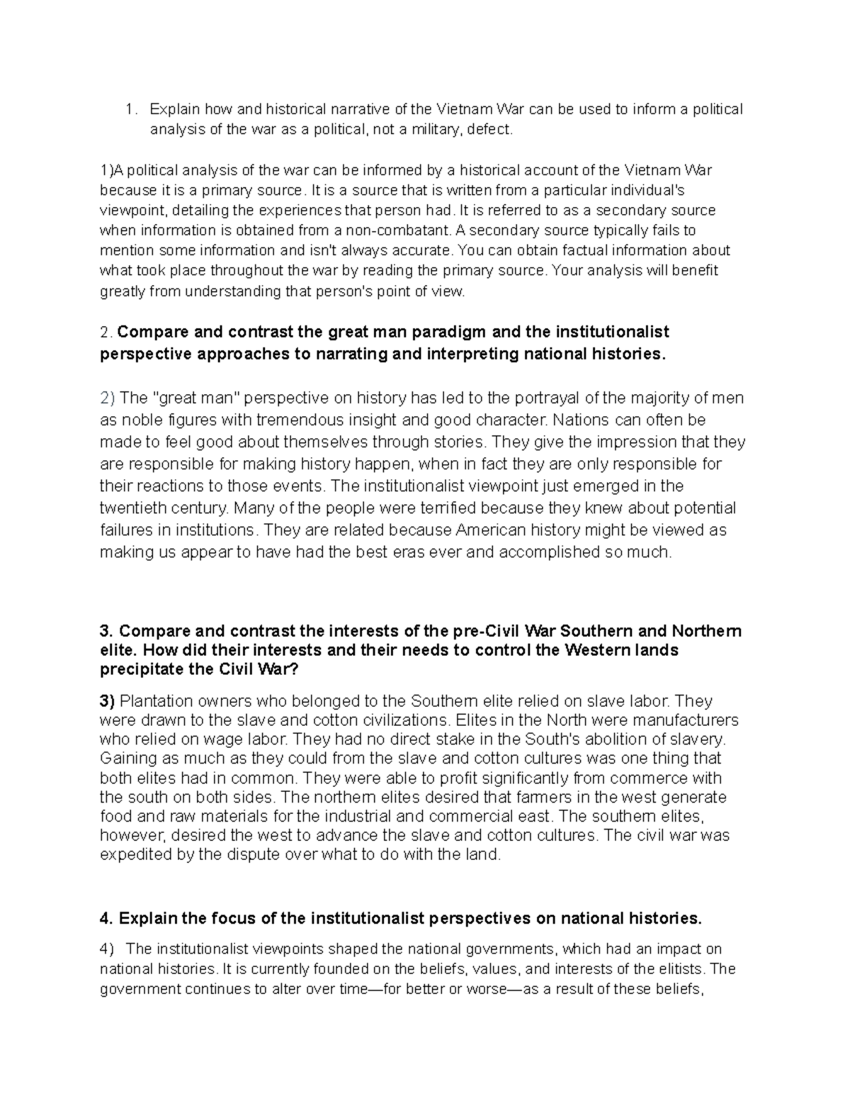 Exercise 6-3 - Homework for that week - Explain how and historical ...