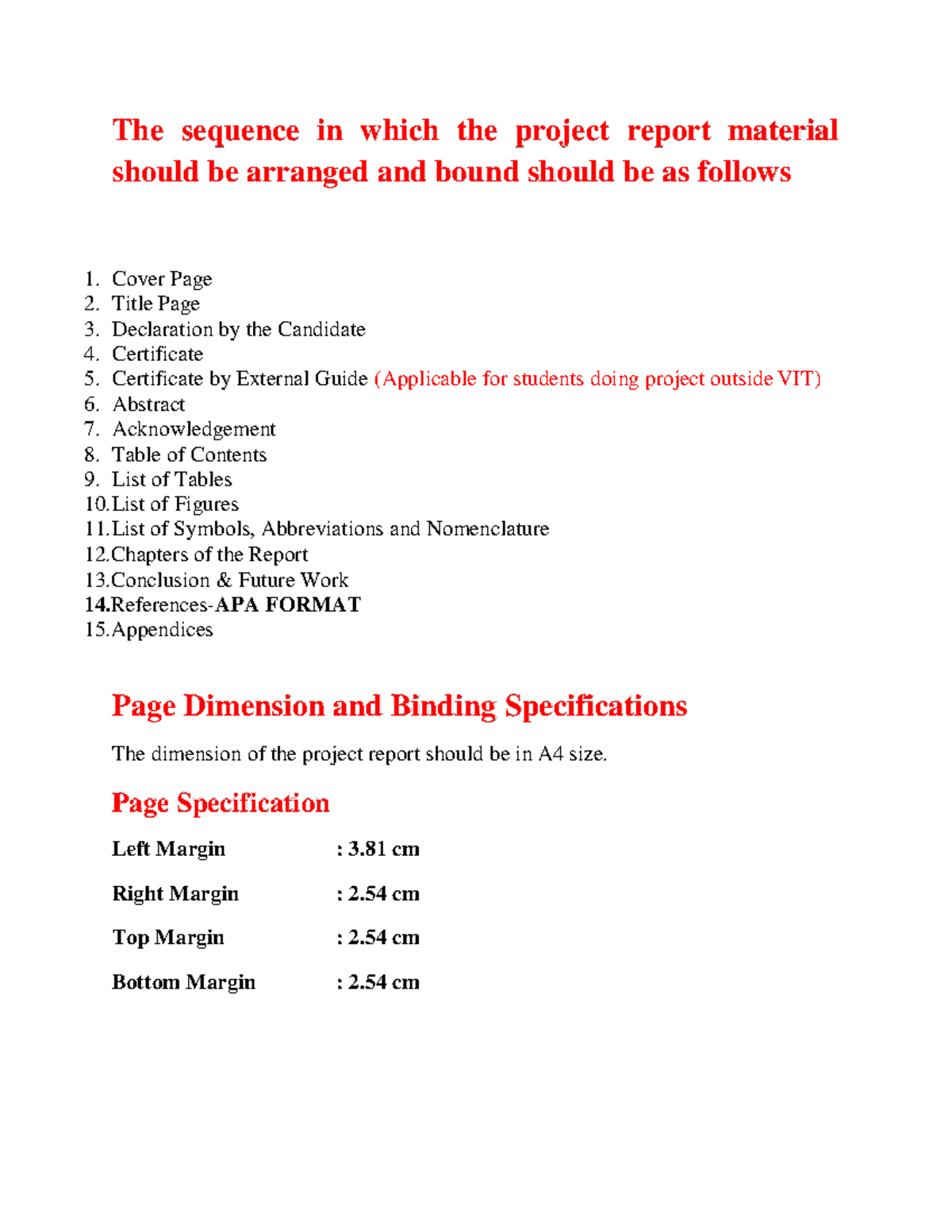 VIT -AP Thesis Format - Cover Page Title Page Declaration by the ...