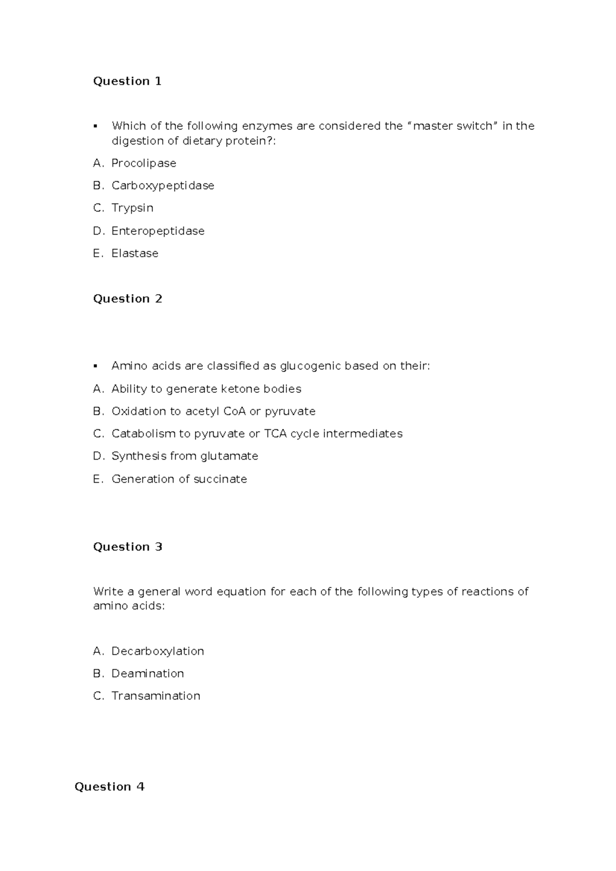 9. Week 12 Workshop review questions - Question 1 Which of the ...