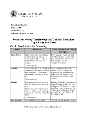 Topic 8 DQ 2 - assignment - Topic 8 DQ 1 How does teaching for social ...