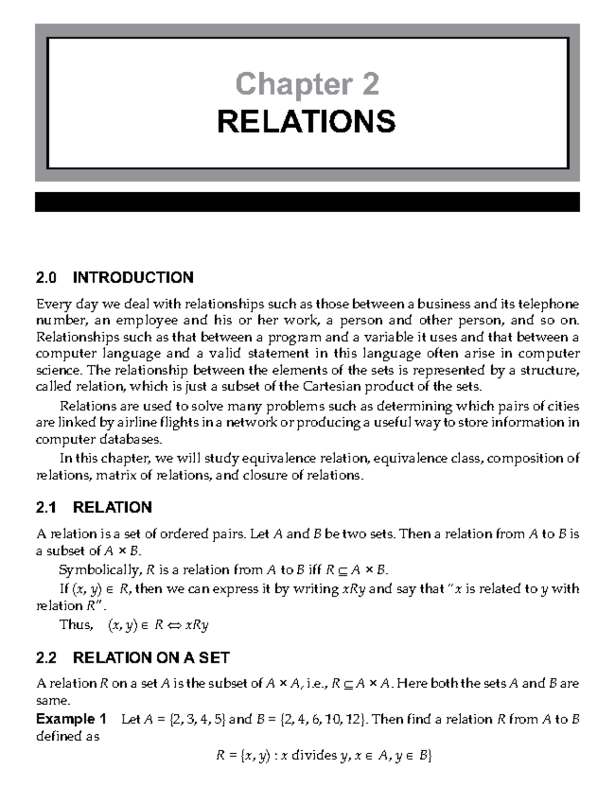 73 Sample Chapter - Lecture notes - 2 Every day we deal with ...