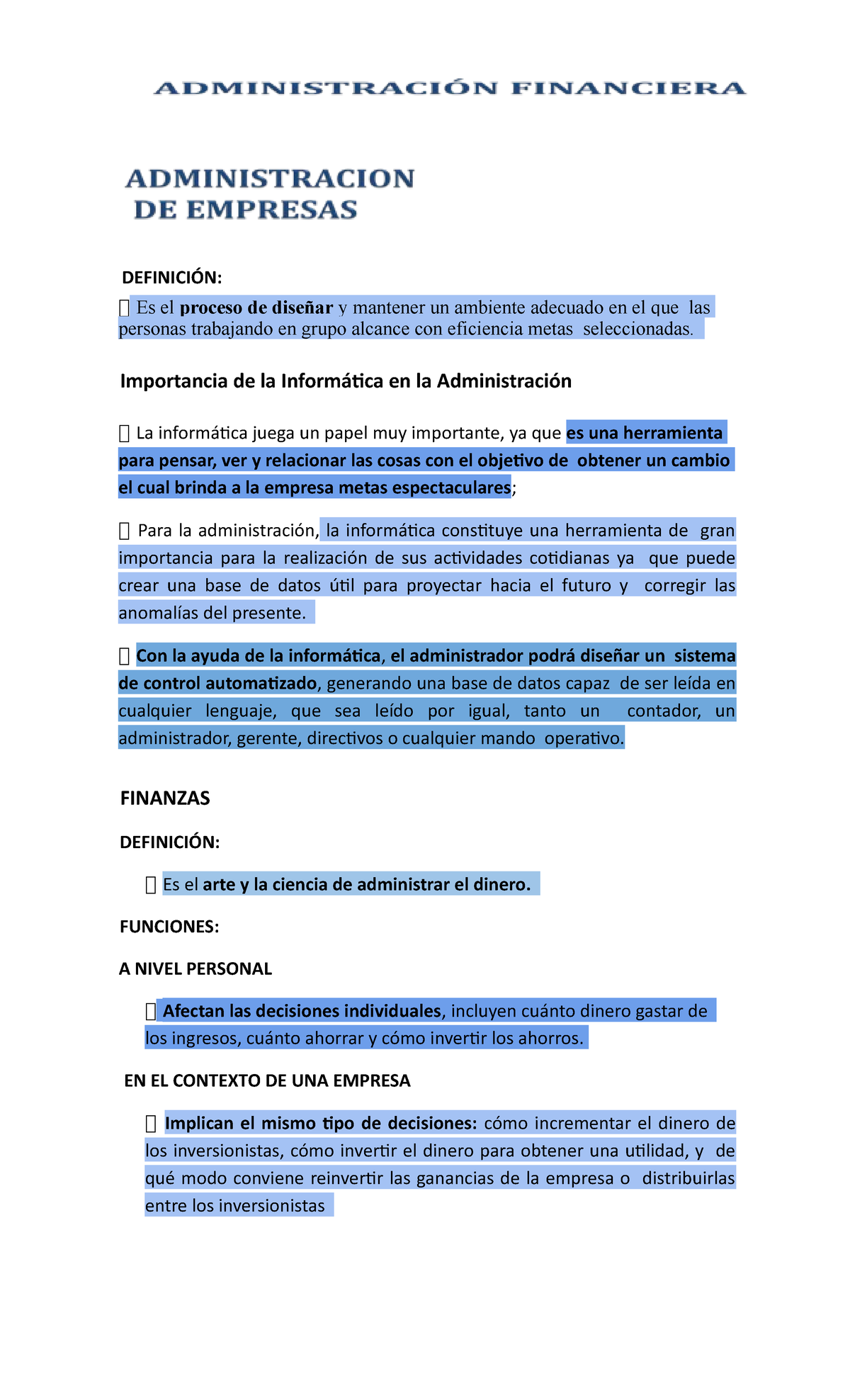 Adm- financ concepto,CPB - DEFINICIÓN: 🐀 Es el proceso de diseñar y ...
