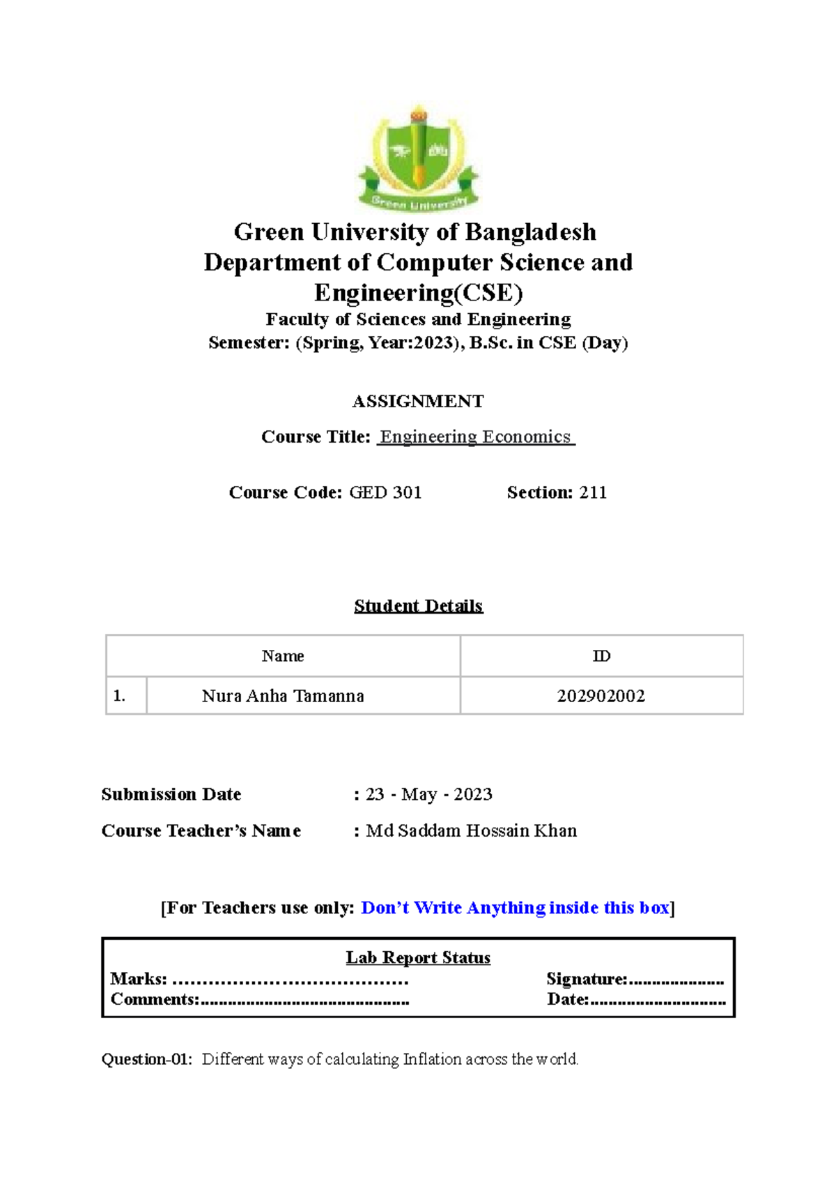 E.E assignment - important course - Web Programming Lab - Studocu
