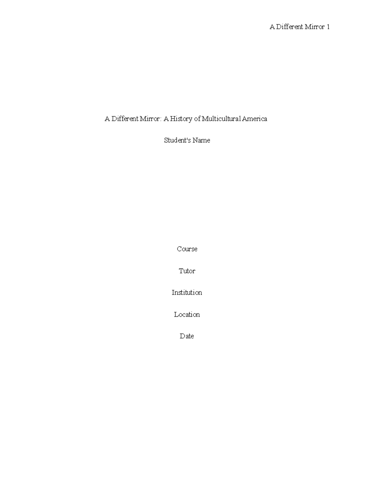 103779768 A Different Mirror - A Different Mirror: A History of ...