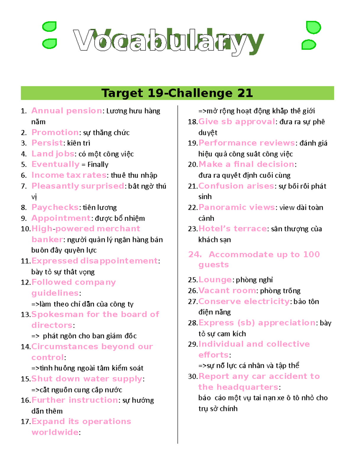 Target 19 - tài liệu toeic tiếng anh - Target 19-Challenge 21 Annual ...