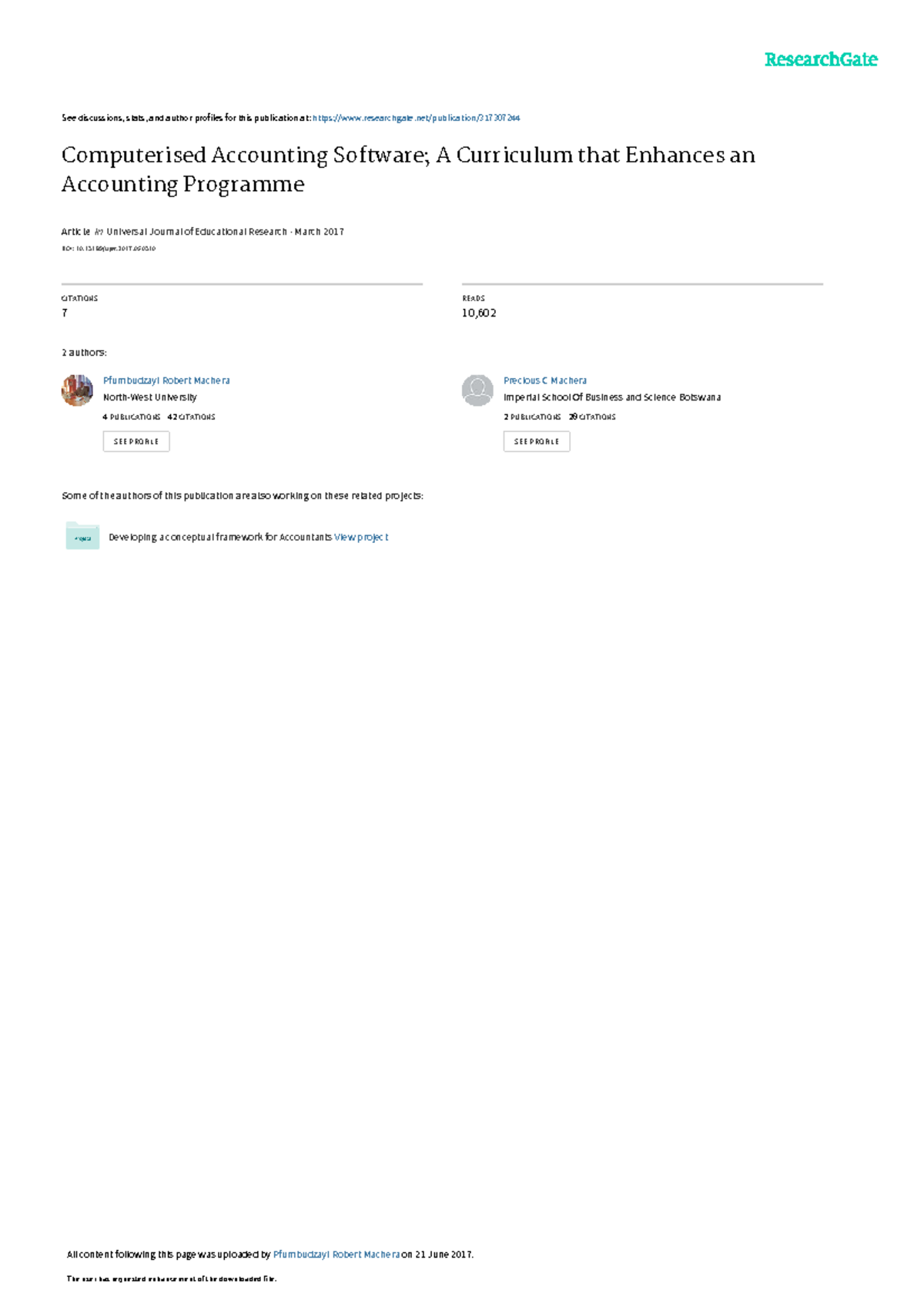 Computerised Accounting Software A Curriculum that - See discussions ...