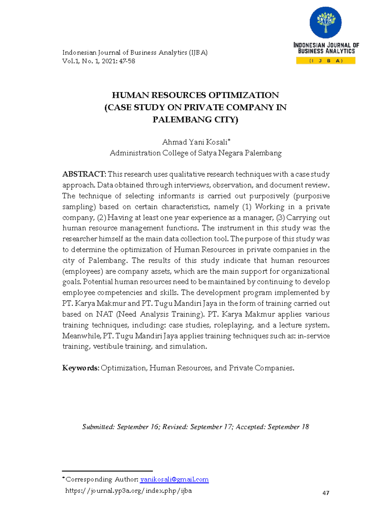 357452 the human resources optimization case st a133b5e1 - Indonesian ...