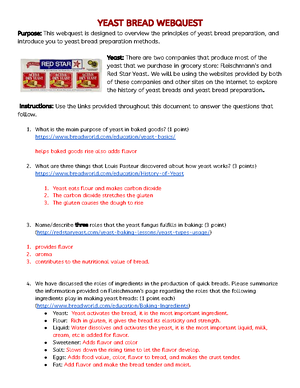 CA2 FERP - Culinary final exam review packet (FERP) - Final Exam Review ...