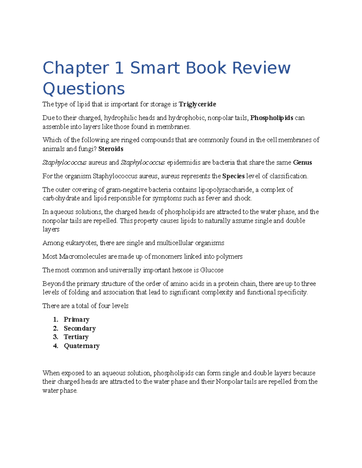 Chapter 1 Smart Book Review Questions - Studocu