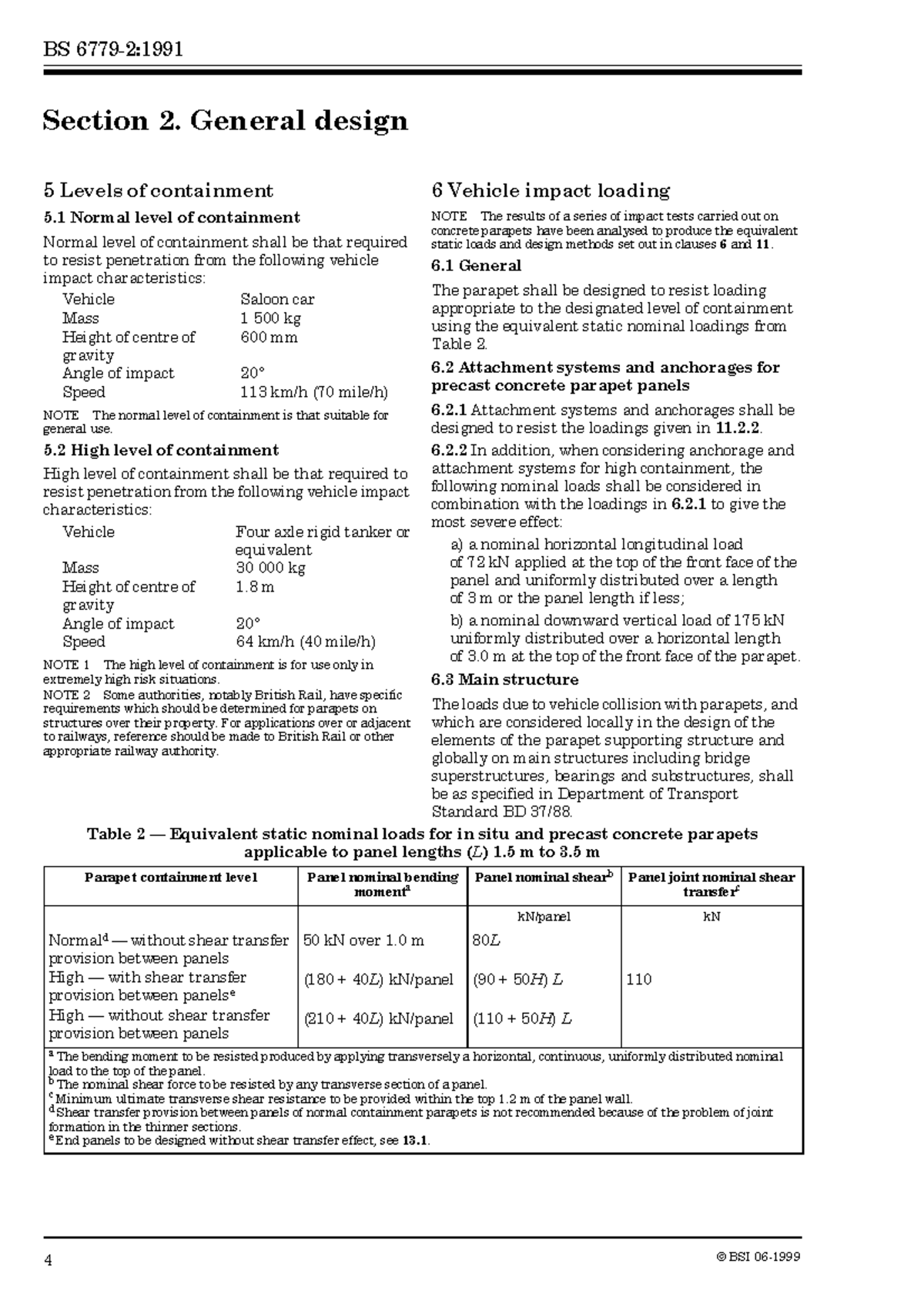 Pdfcoffee - BS 6779-2: 4 © BSI 06- Section 2. General design 5 Levels ...