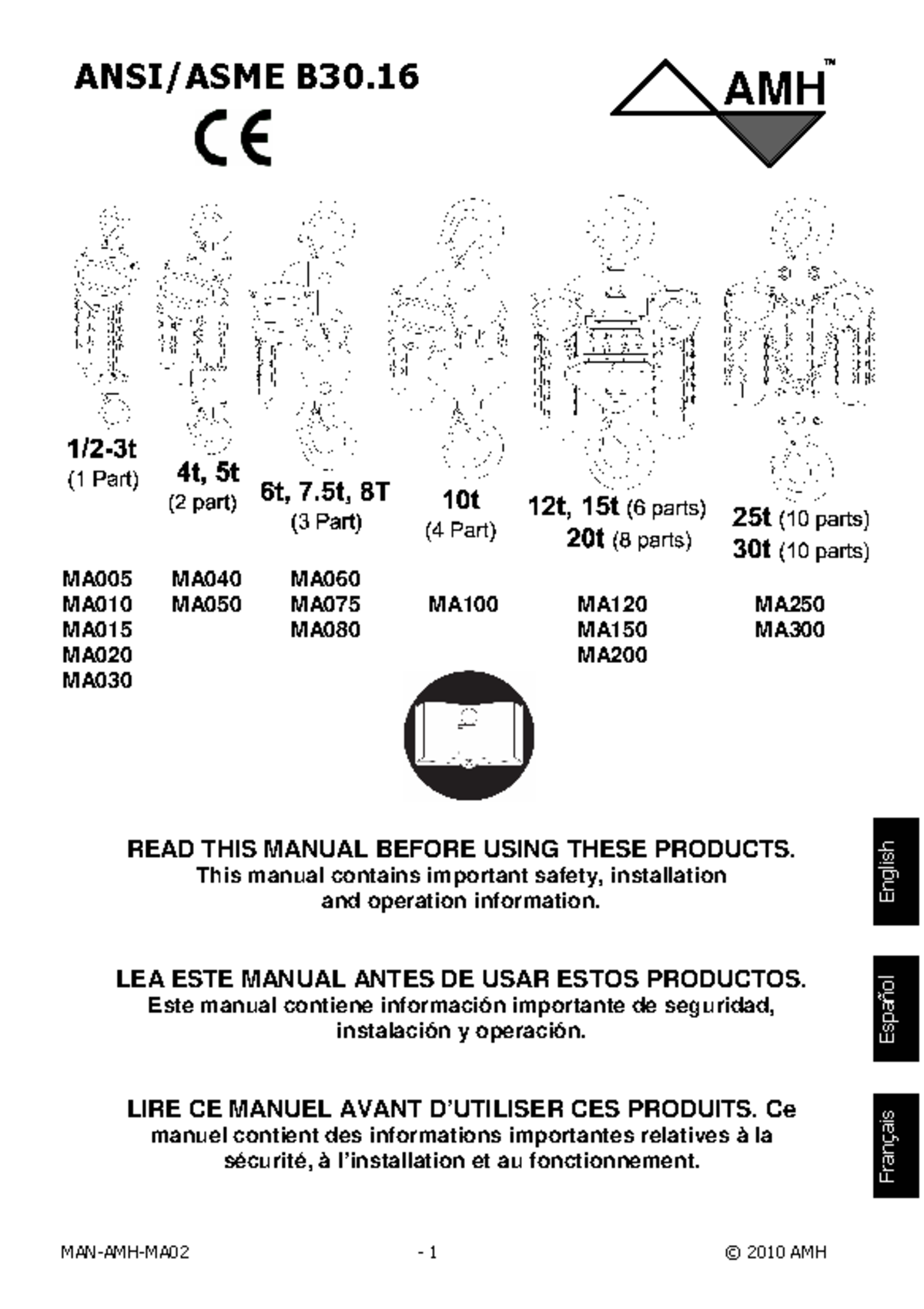 Norma B30 - MA005 MA040 MA MA010 MA050 MA075 MA100 MA120 MA MA015 MA080 ...
