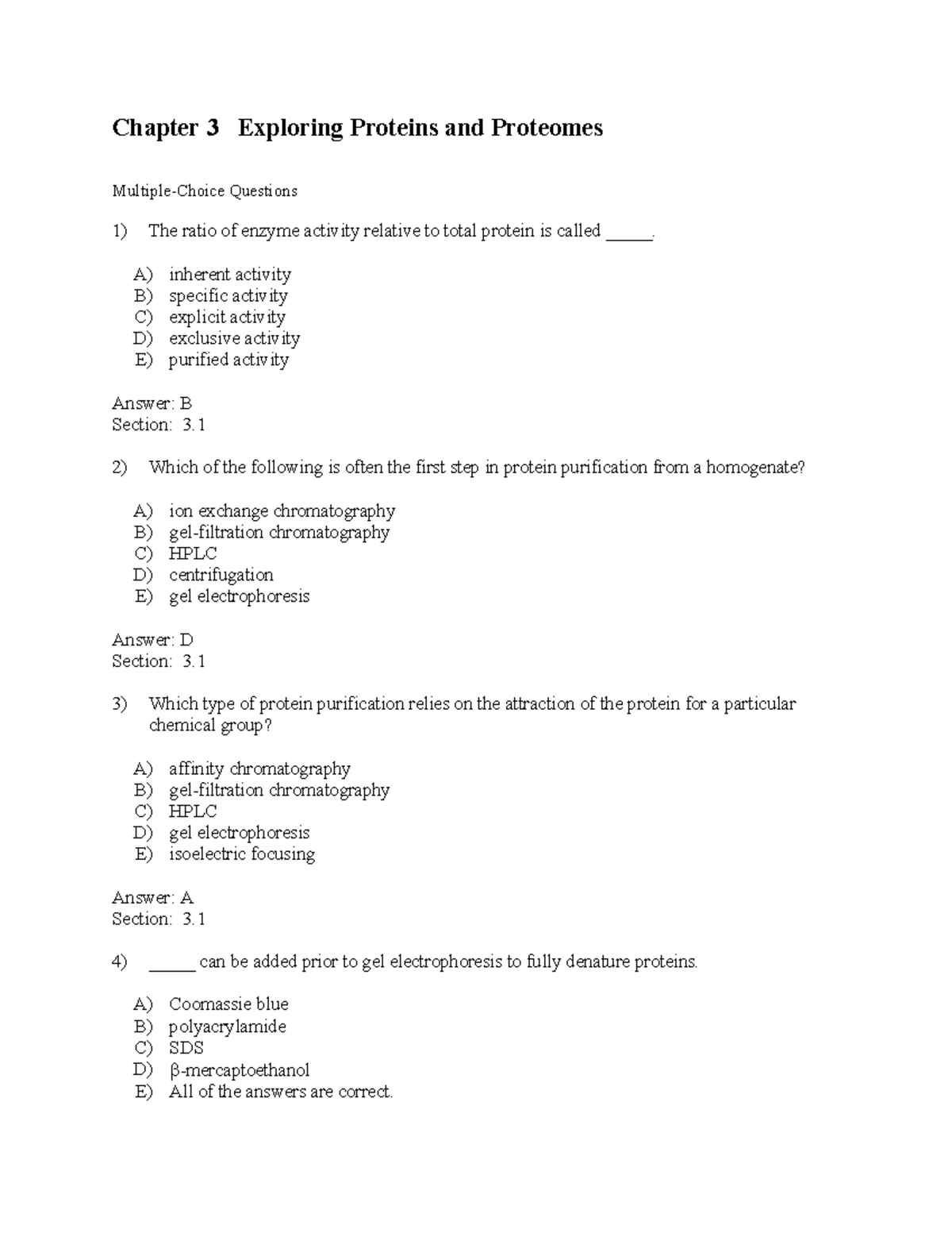 Ilide - Kklljkko - Multiple-Choice Questions 1) The ratio of enzyme ...