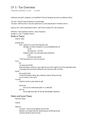 Ch 3 Notes - McGraw-Hill's Taxation of Individuals and Business ...