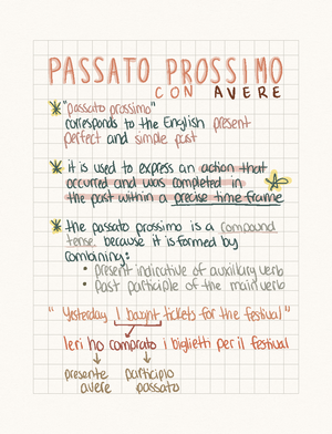 Il Passato Prossimo con essere, Accordo tra Participio Passato e ...