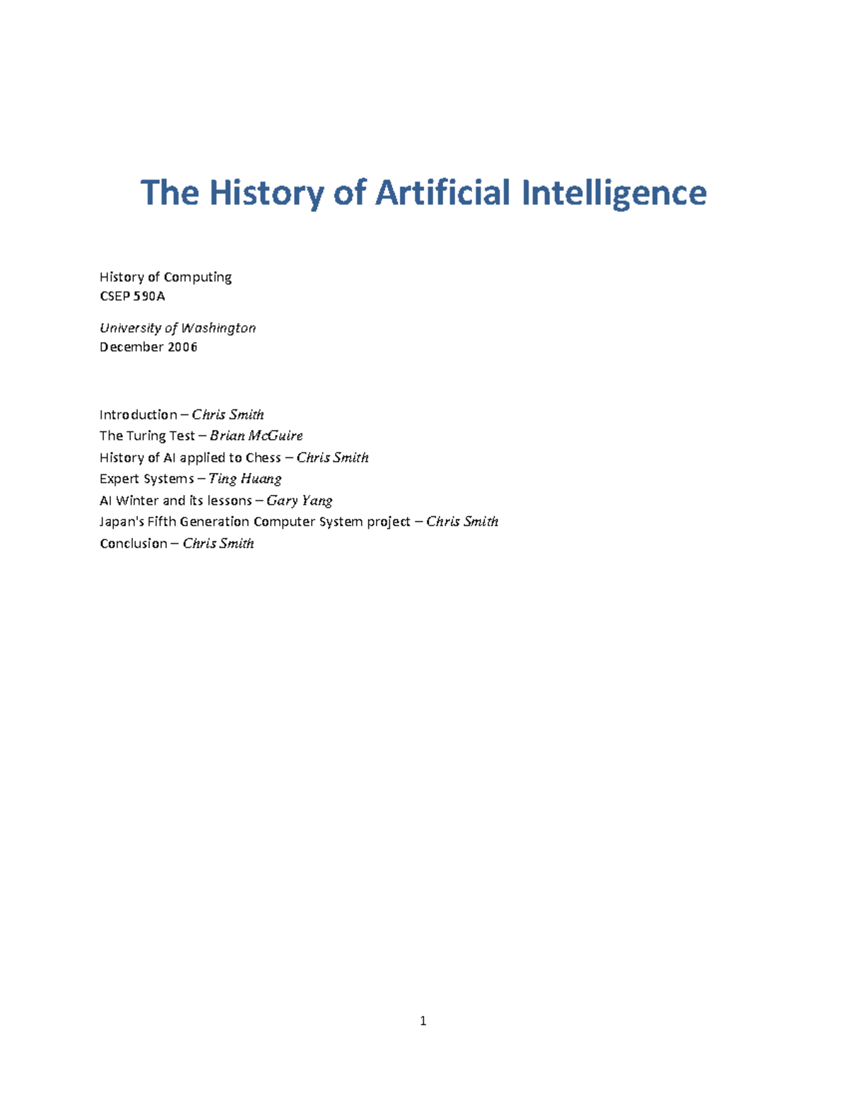 History-ai - It's an history on information technology - The History of ...
