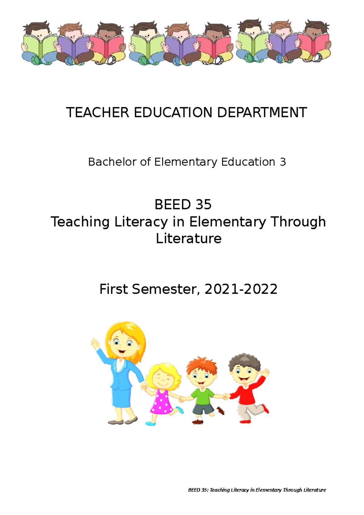 Module 3 BEED35 for uploading - TEACHER EDUCATION DEPARTMENT Bachelor ...