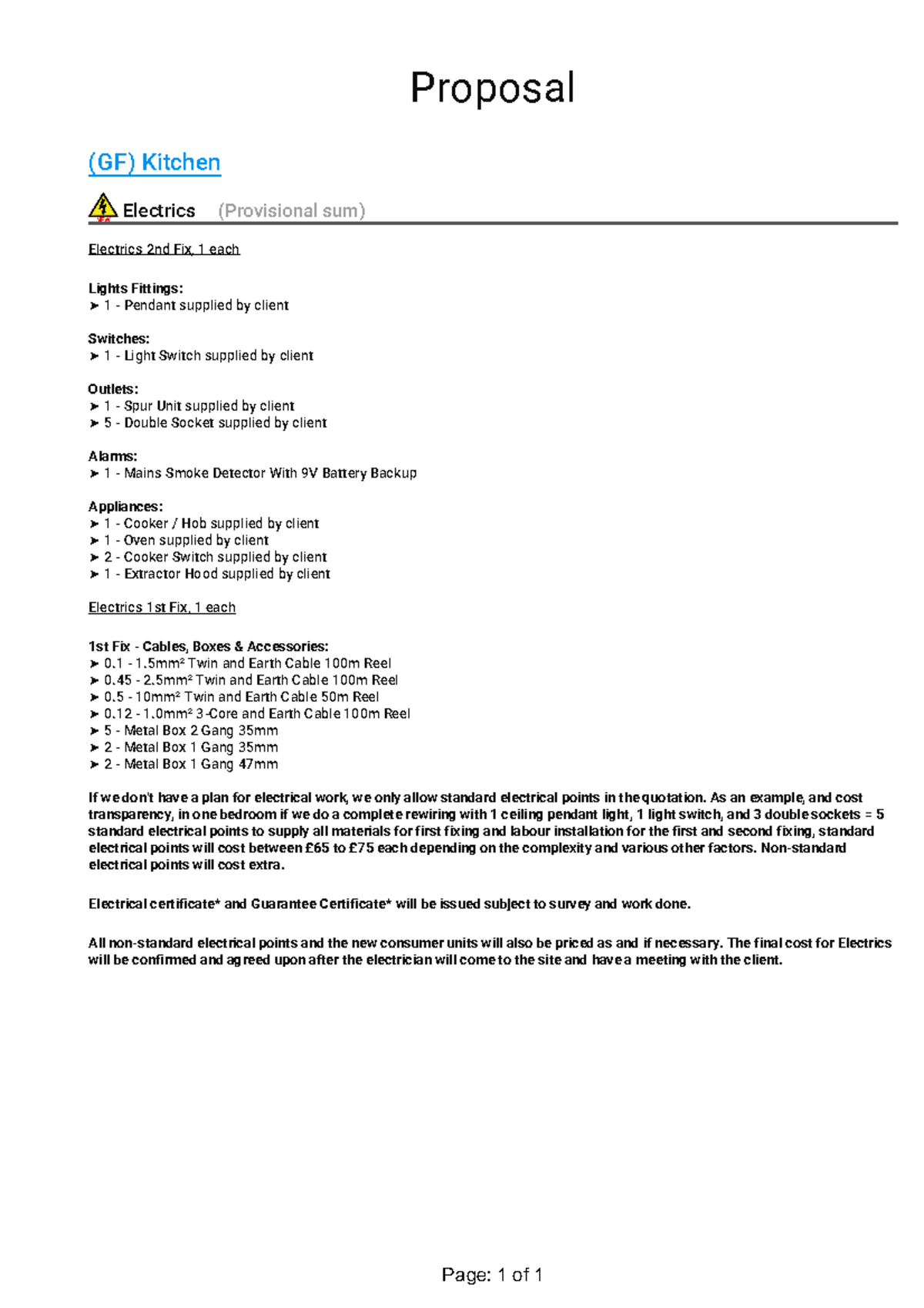 Report - Alex Walton, Kitchen and House Refurb, SW17 9PZ (4 October ...