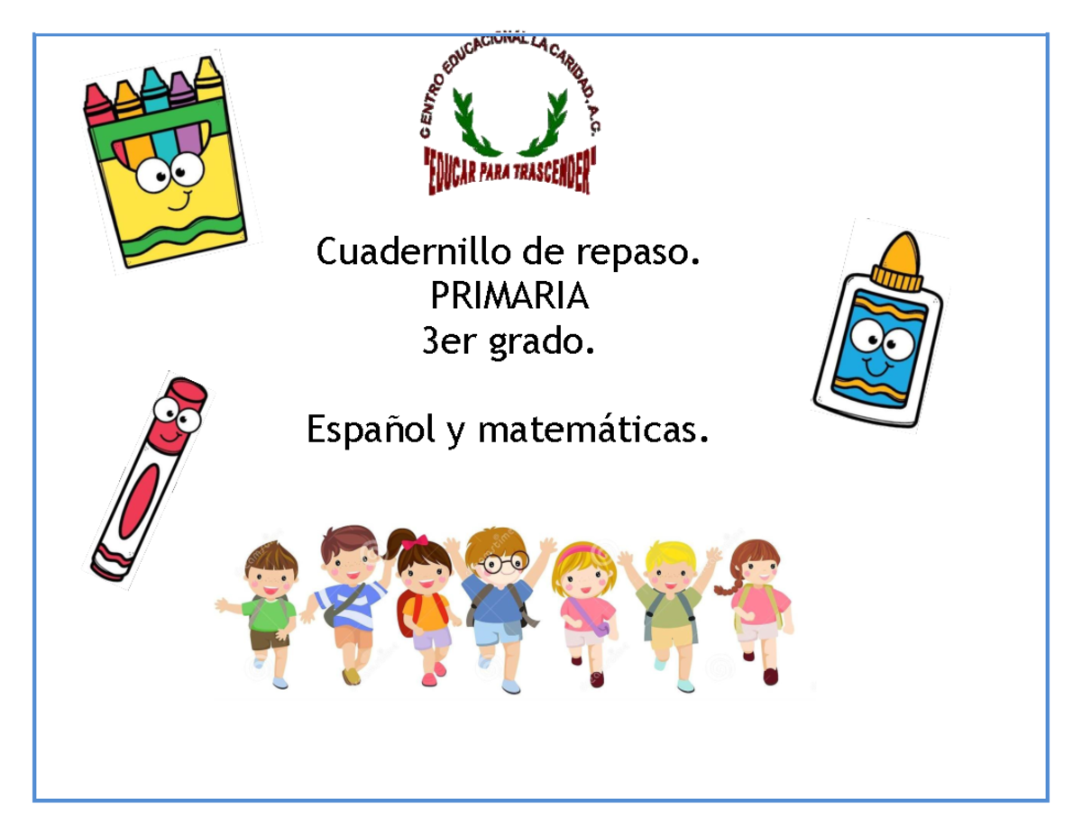 3 Prim esp mat - Repaso para tercer grado de primaria - Cuadernillo de ...