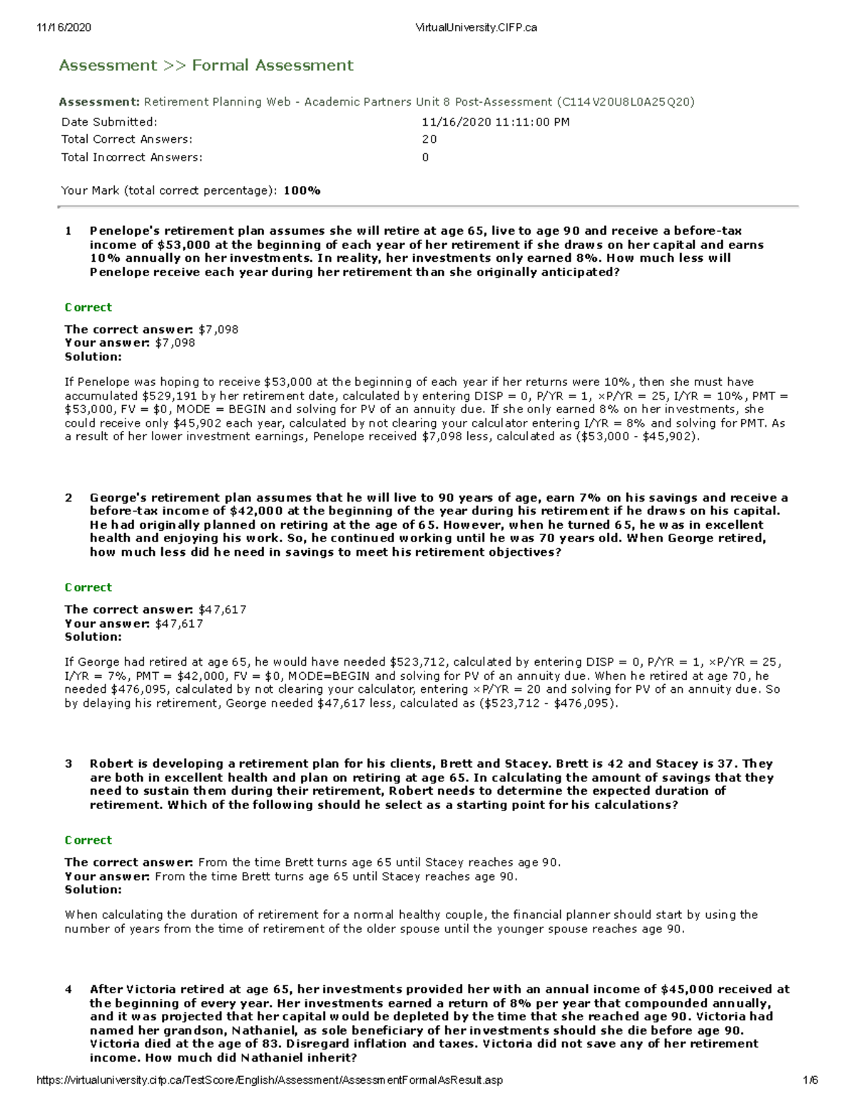Sample/practice exam Autumn 2020, questions and answers - Assessment ...