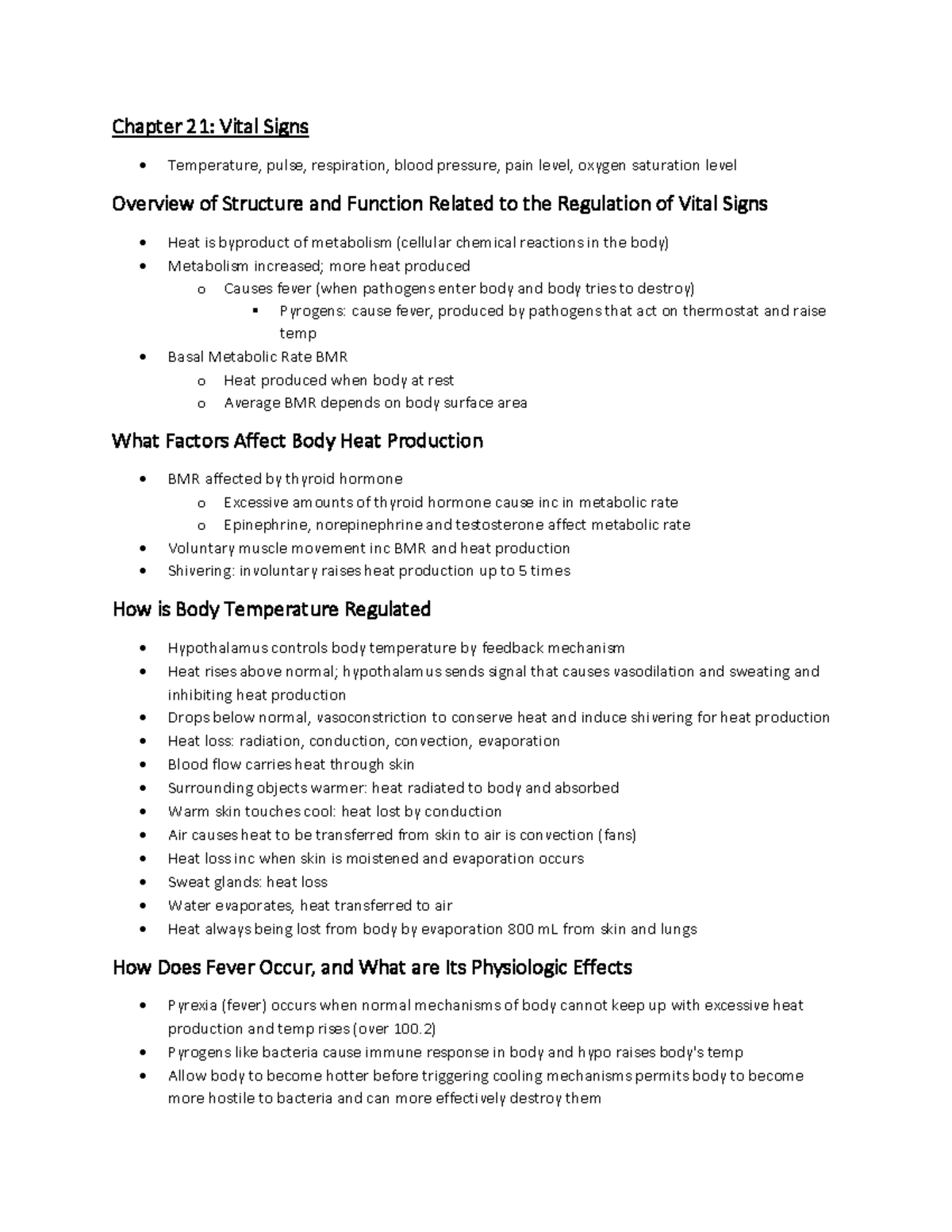Ch 21 vital signs - Fundamental Concepts and skills for nursing ...