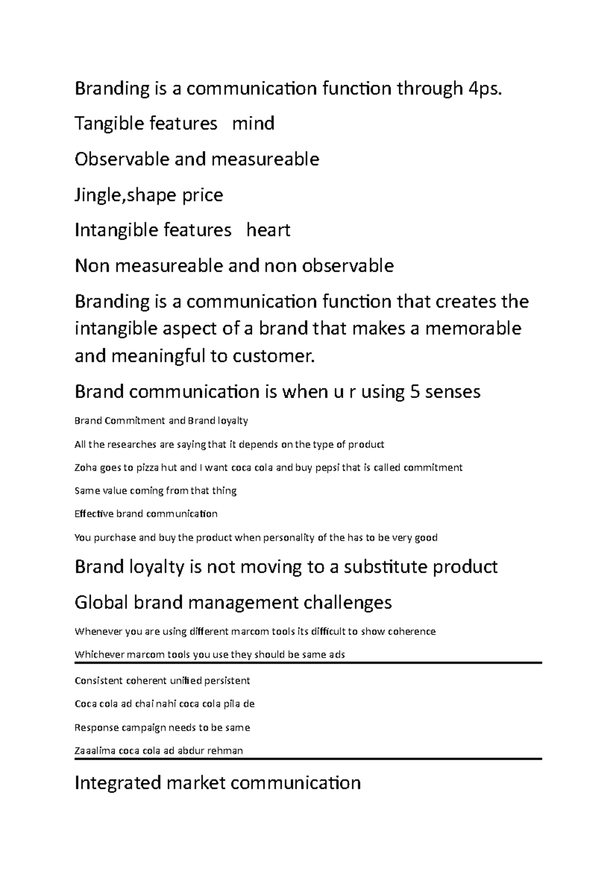 Advertising Chapter 2 more brand perception - Brand Management - IU ...