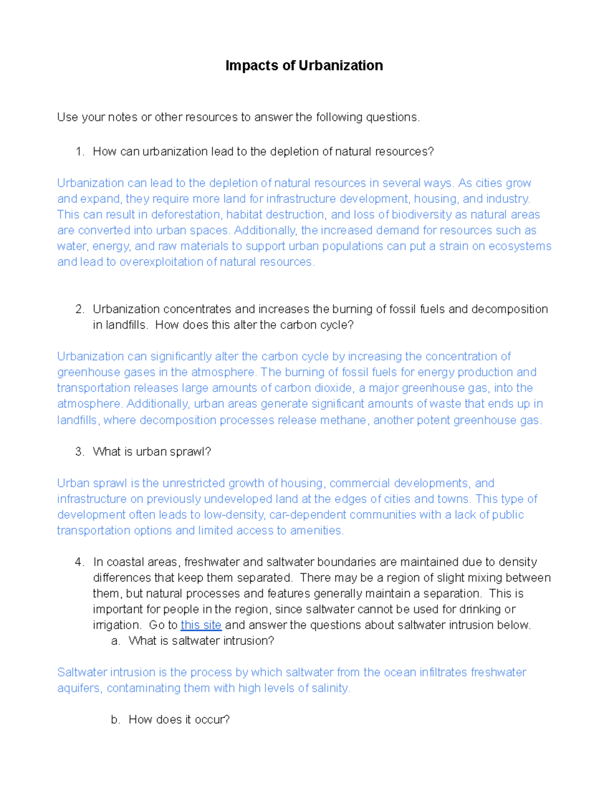 Copy of 5.13 Impacts of Urbanization Flooding Simulation - Impacts of ...