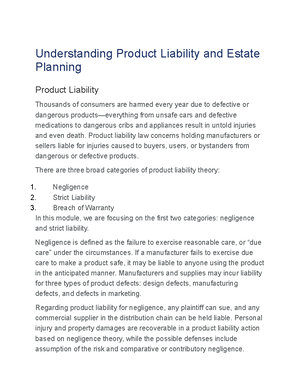 [Solved] Under a strict product liability case the product must have ...