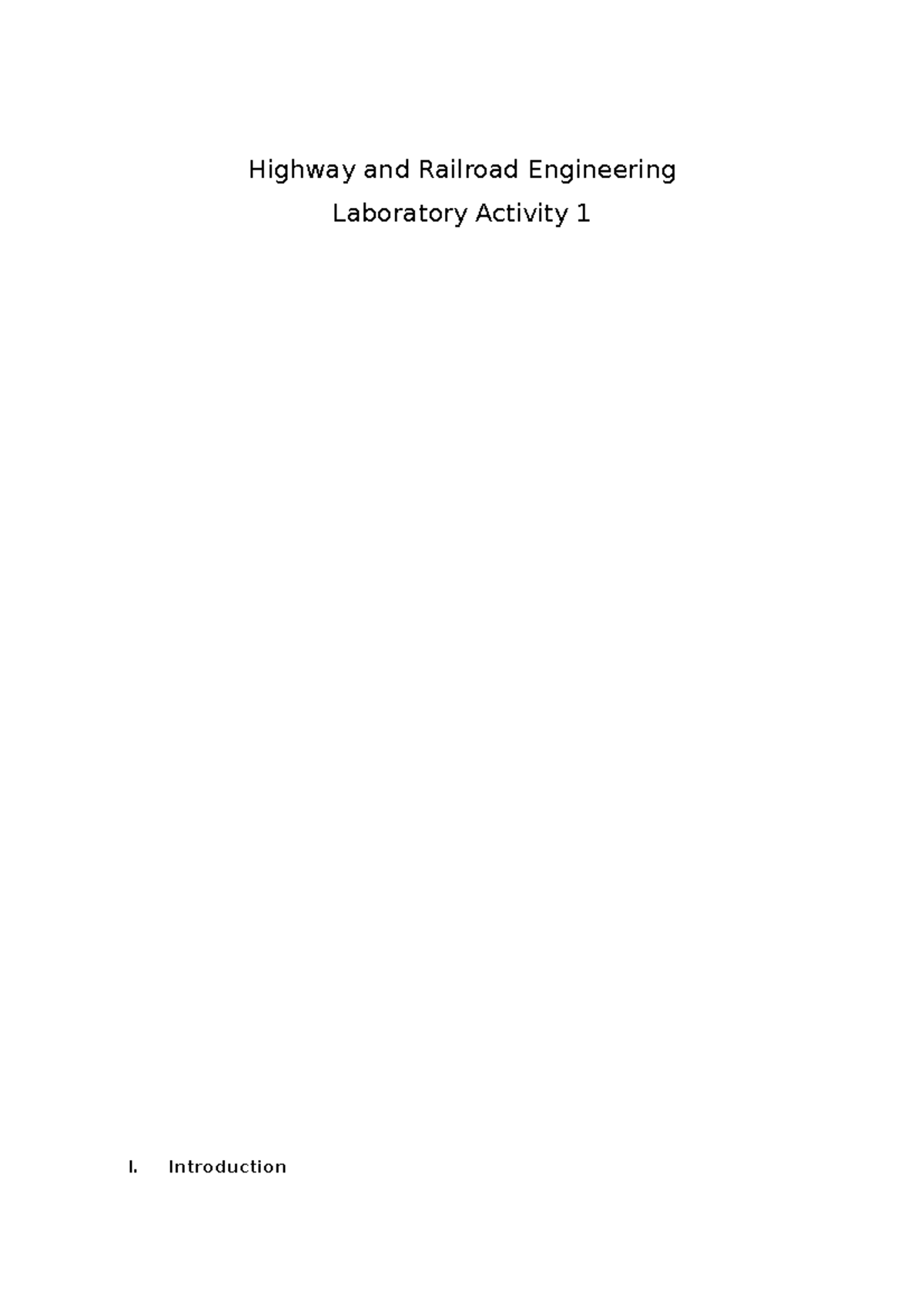 Spot Speed Study - Highway and Railroad Engineering Laboratory Activity ...
