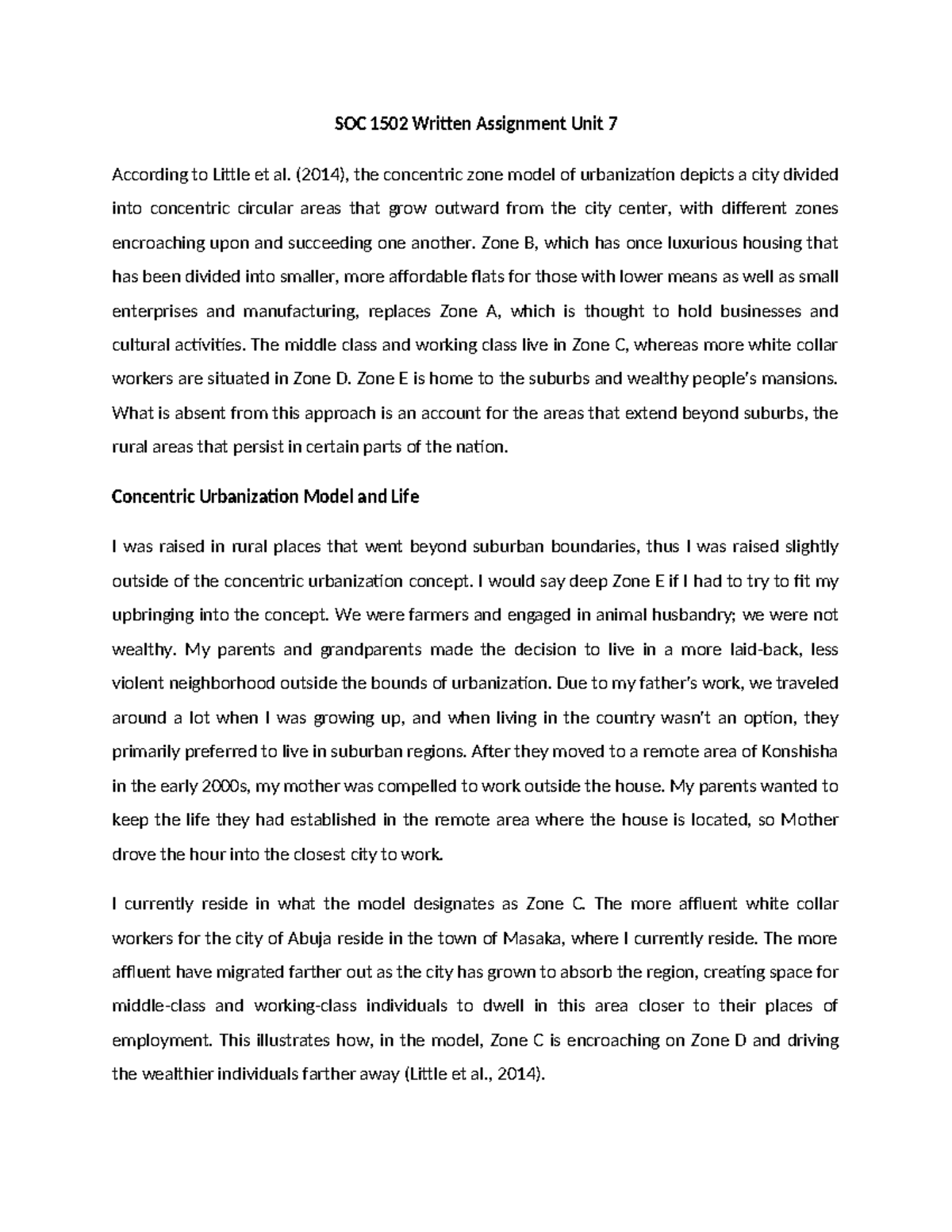 SOC 1502 Unit 7 Written Assignment - SOC 1502 Written Assignment Unit 7 ...