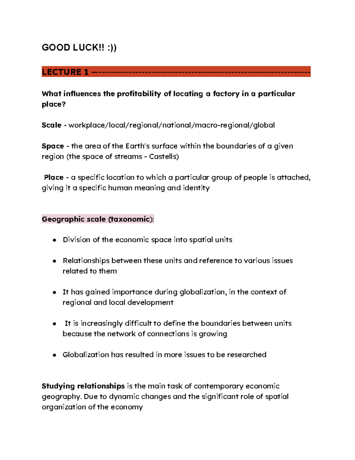 Geo Gurbała 0 - Streszczenie Economic Geography or Economic History ...