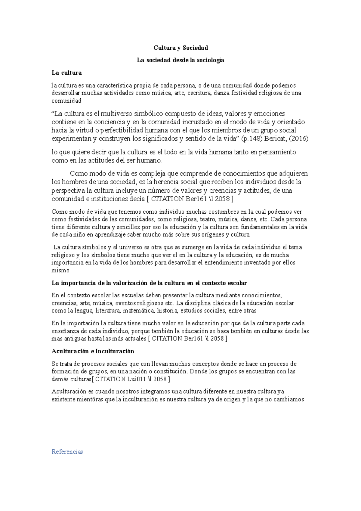 Actividad 1 Cultura Cultura Y Sociedad La Sociedad Desde La